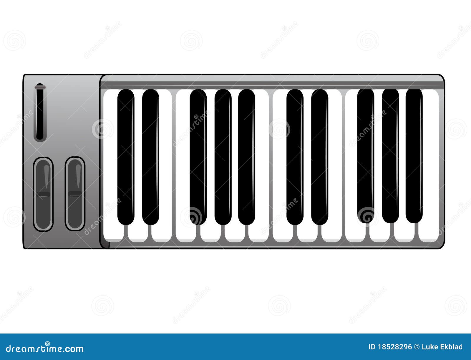 Midi Keyboard stock vector. Illustration of electrical - 18528296 Midi Keyboard stock vector. Illustration of electrical - 18528296