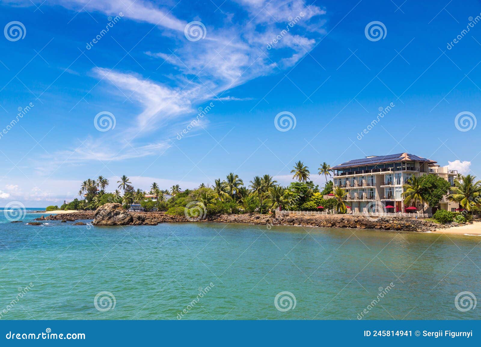 Midigama Beach in Sri Lanka Stock Image - Image of sand, cloud: 245814941