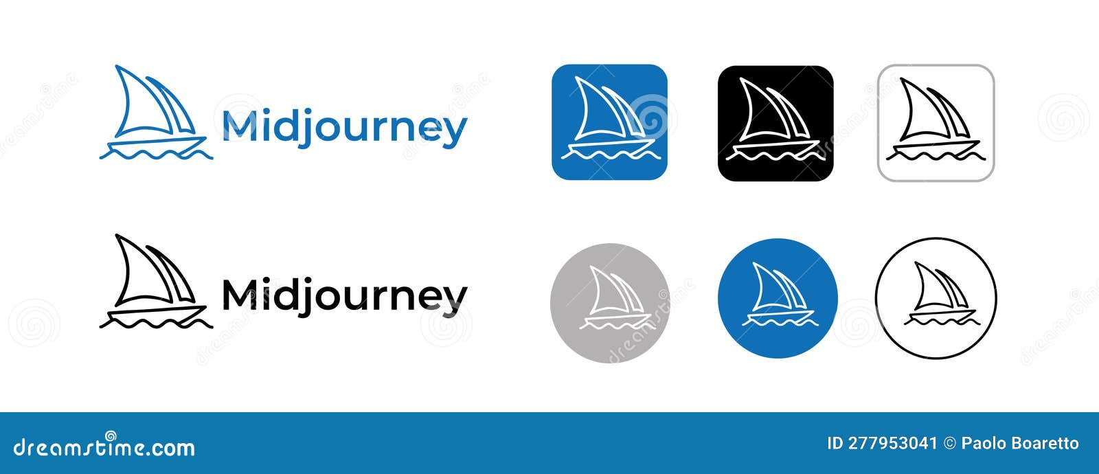 Midjourney Company Logos. Vector Scalable Graphics Editorial Photo ...