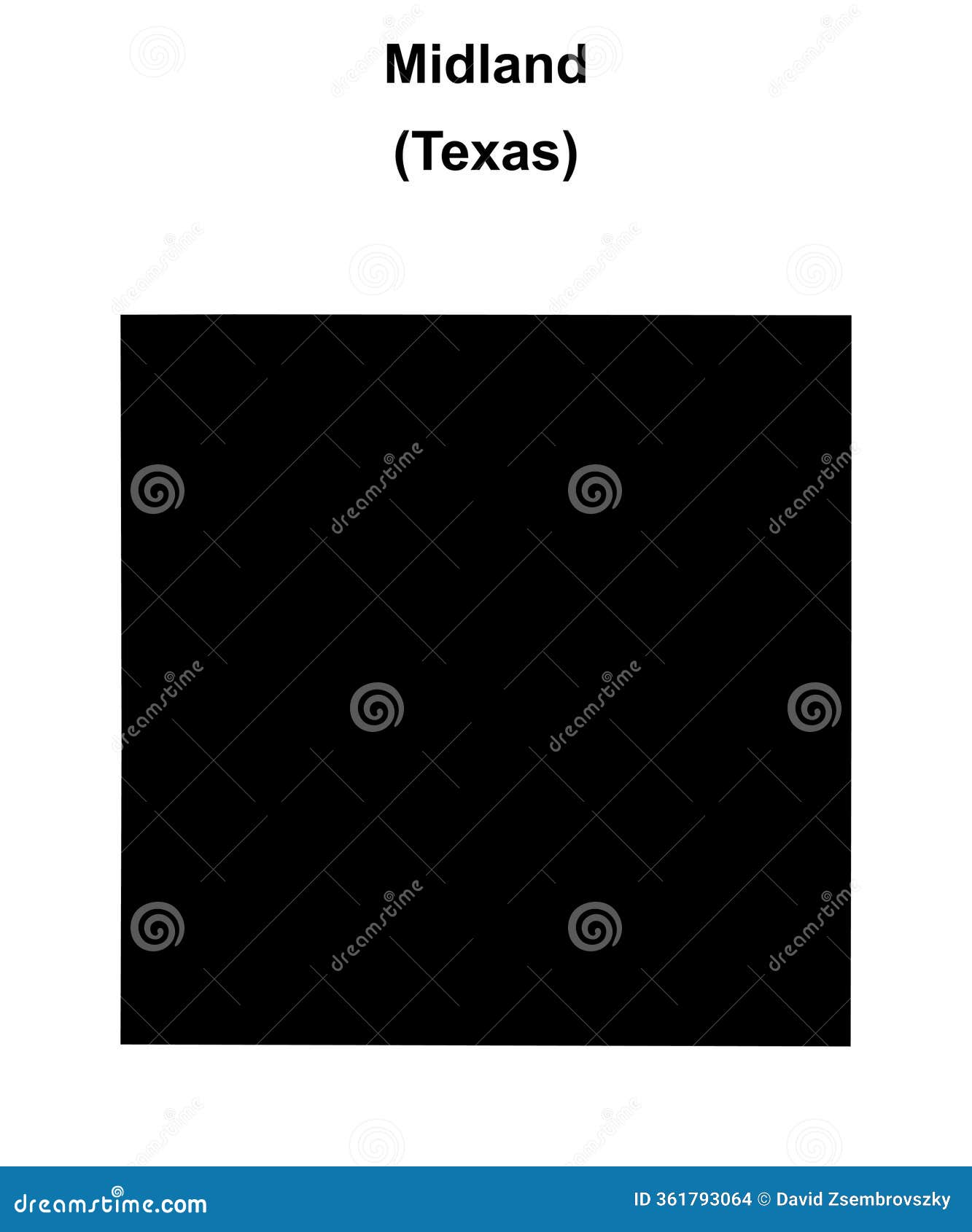 Midland Outline Map Cartoon Vector | CartoonDealer.com #324148055