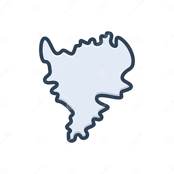 Color Illustration Icon for Midlands, Uk and Map Stock Vector ...