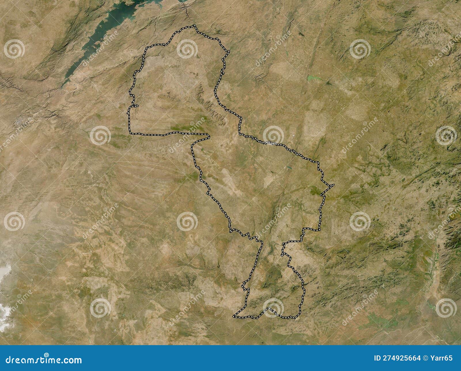 Midlands, Zimbabwe. Low-res Satellite. No Legend Stock Illustration ...