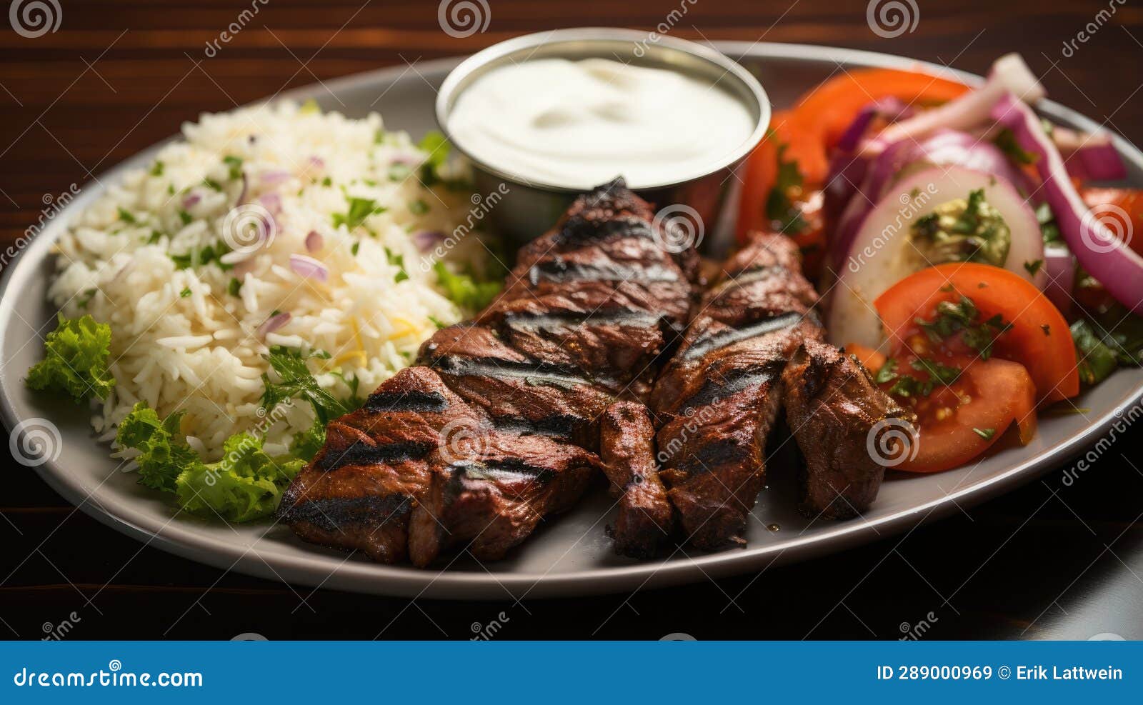 Midle Eastern Grill Dish - Stock Concepts Stock Illustration ...