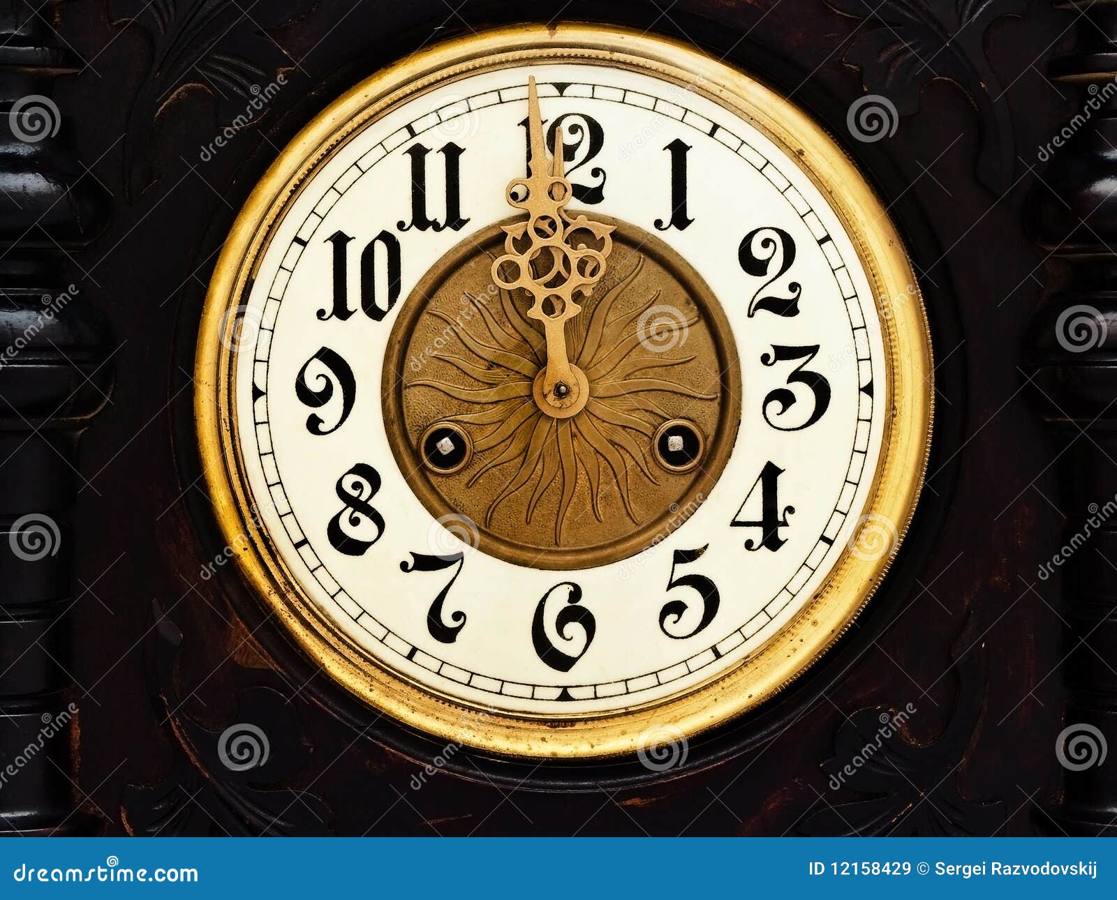Midnight stock image. Image of numeral, watch, symbol - 12158429