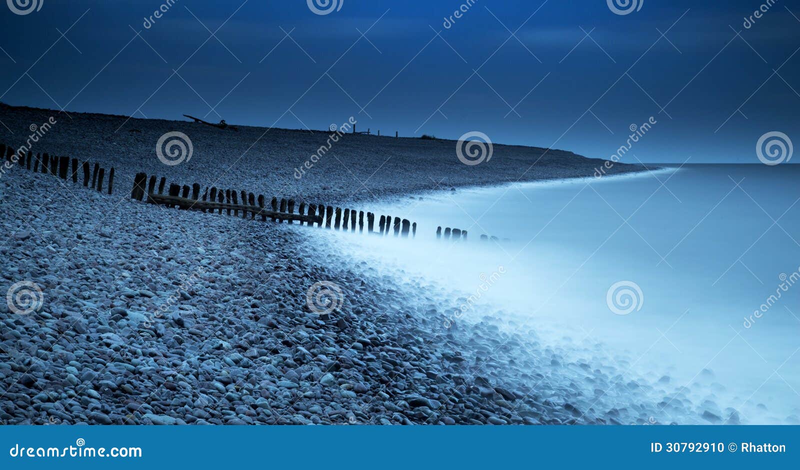 Midnight Beach stock photo. Image of beach, somerset - 30792910