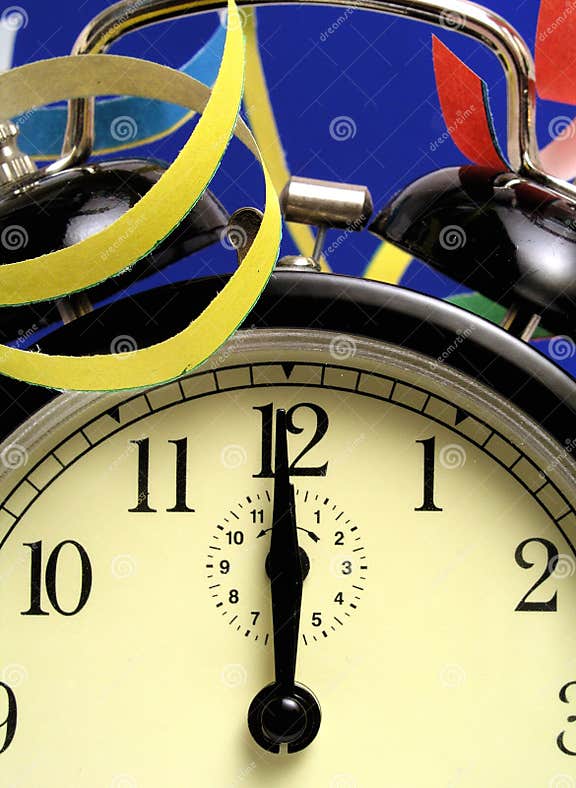 Midnight clock stock image. Image of alarm, hour, timing - 249681