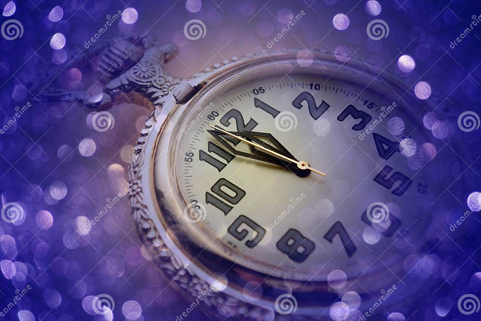 Midnight countdown clock stock image. Image of hours - 64145351