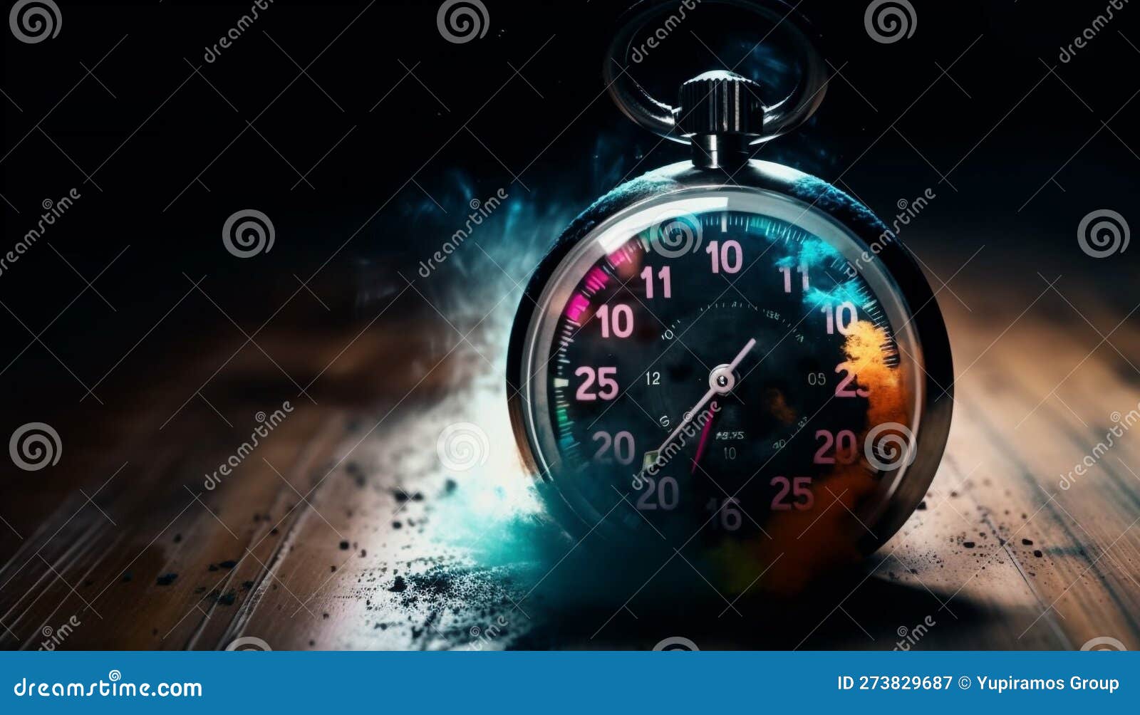 Midnight Countdown Old Fashioned Alarm Clock Symbolizes Success ...