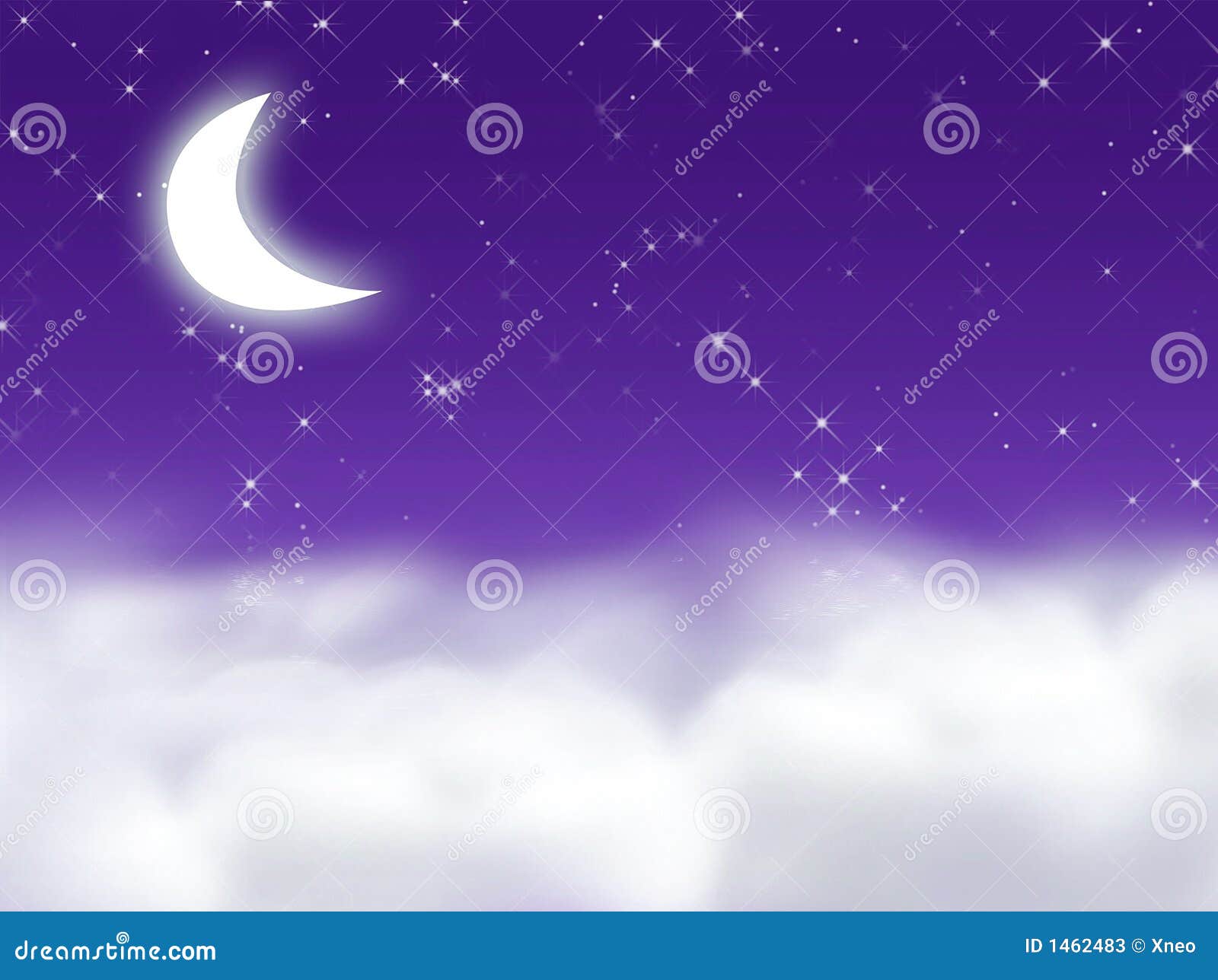 Midnight Dream stock illustration. Illustration of dusk - 1462483