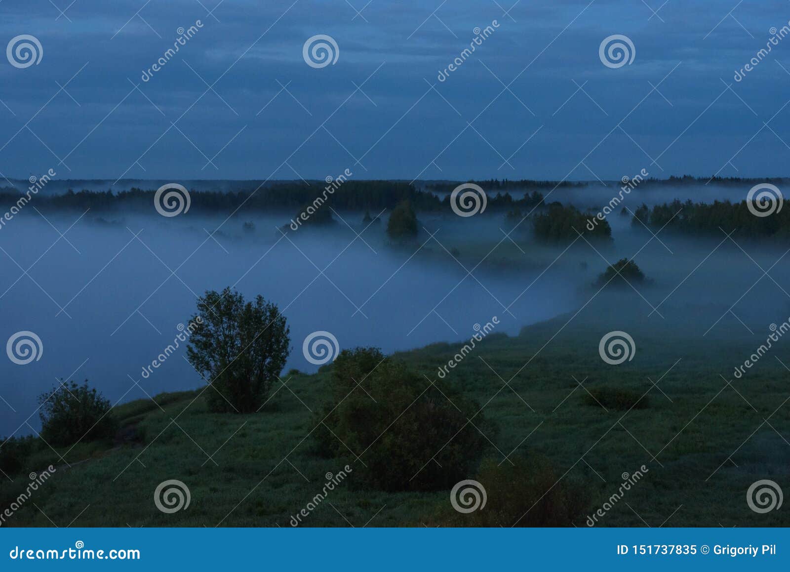 Midnight fog stock image. Image of midnight, europe - 151737835