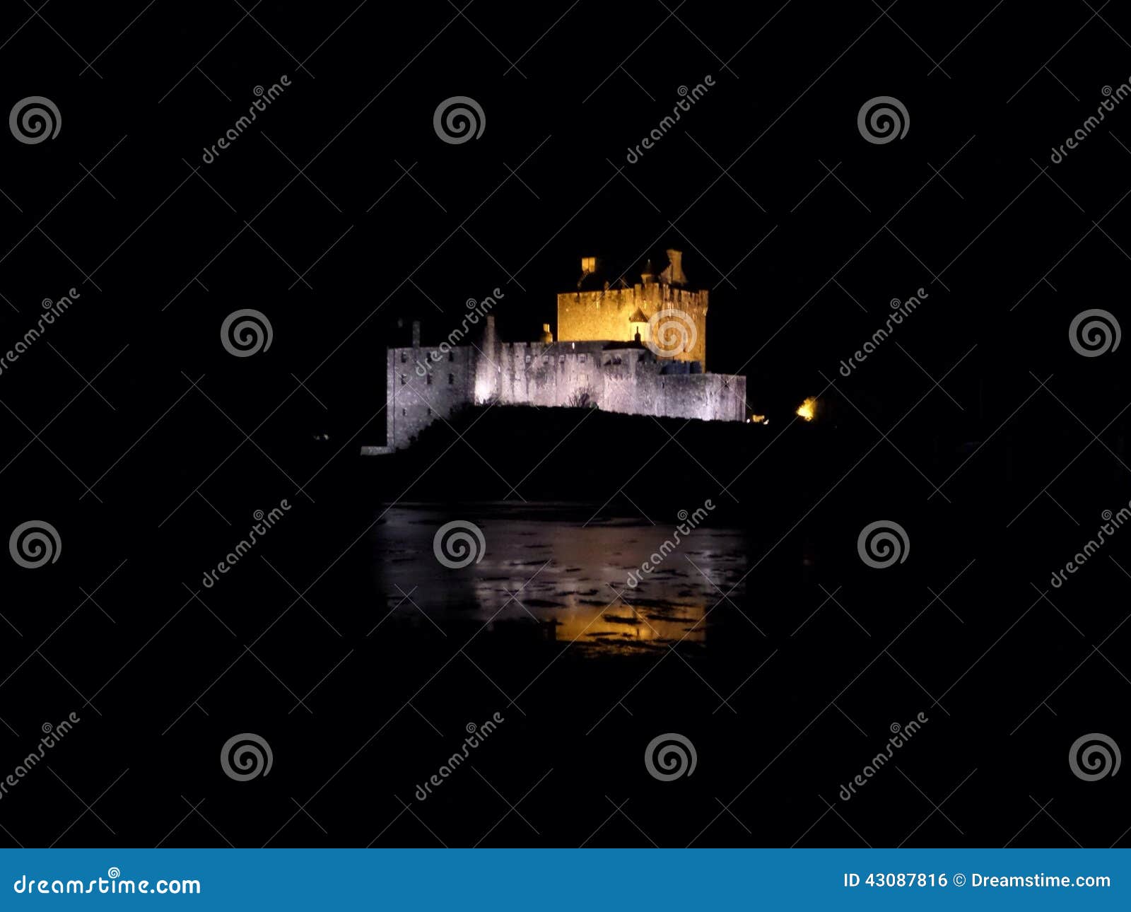 Midnight fortress stock photo. Image of scotland, castle - 43087816