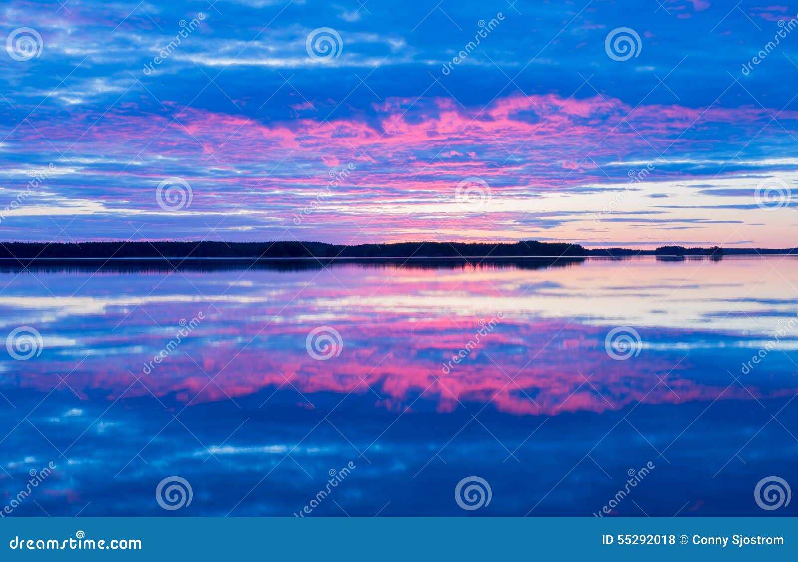Midnight lake stock photo. Image of midnight, sunset - 55292018
