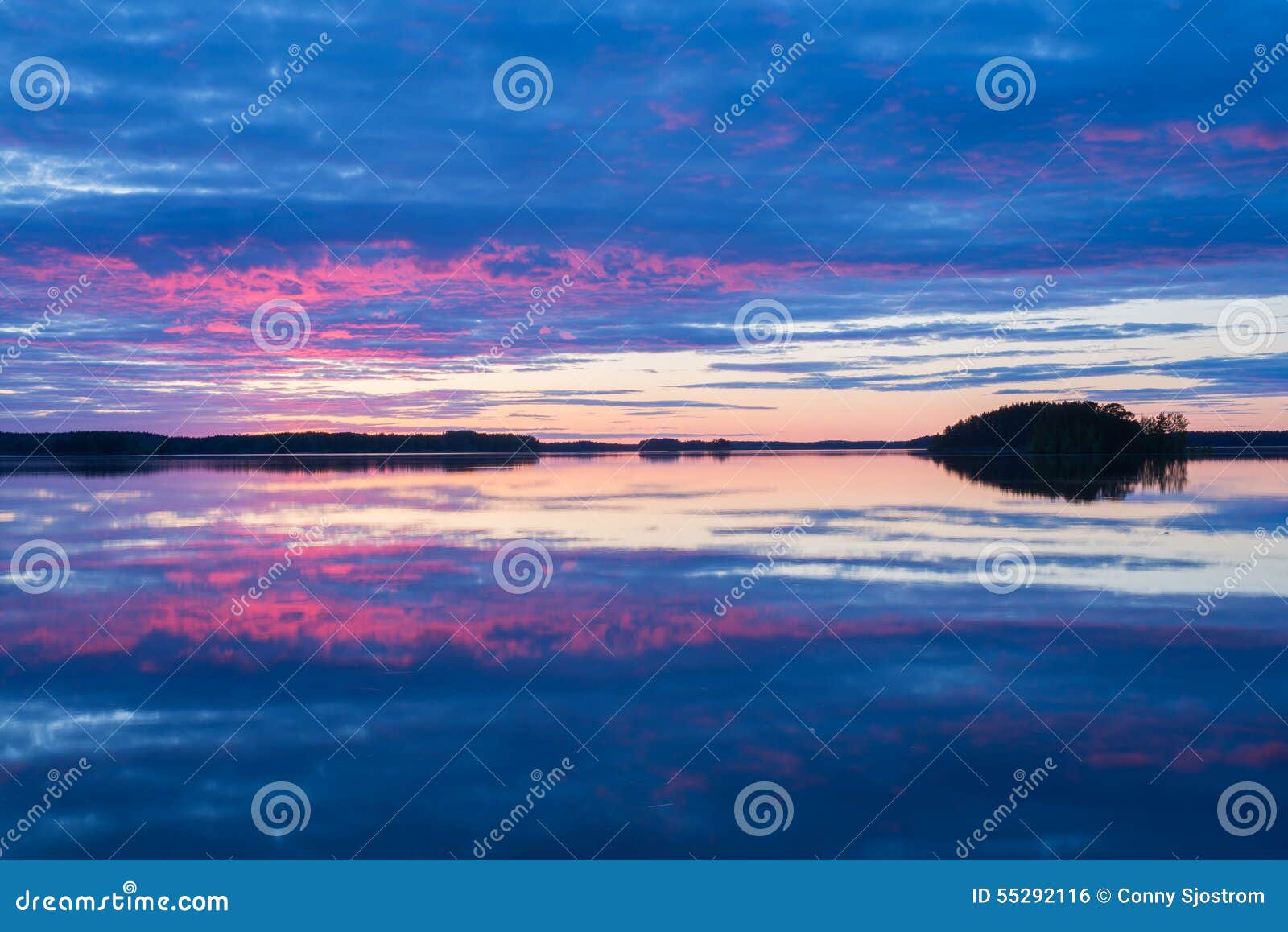 Midnight lake stock photo. Image of trees, beautiful - 55292116
