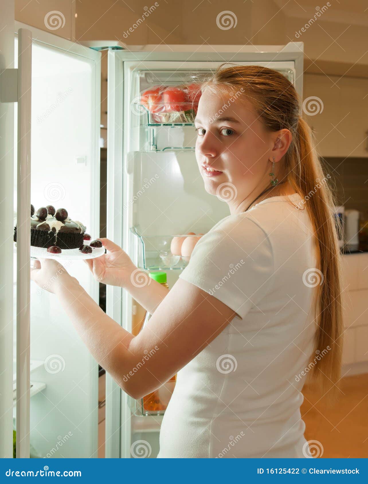 Midnight or Late Night Snack Stock Photo - Image of looking, look: 16125422