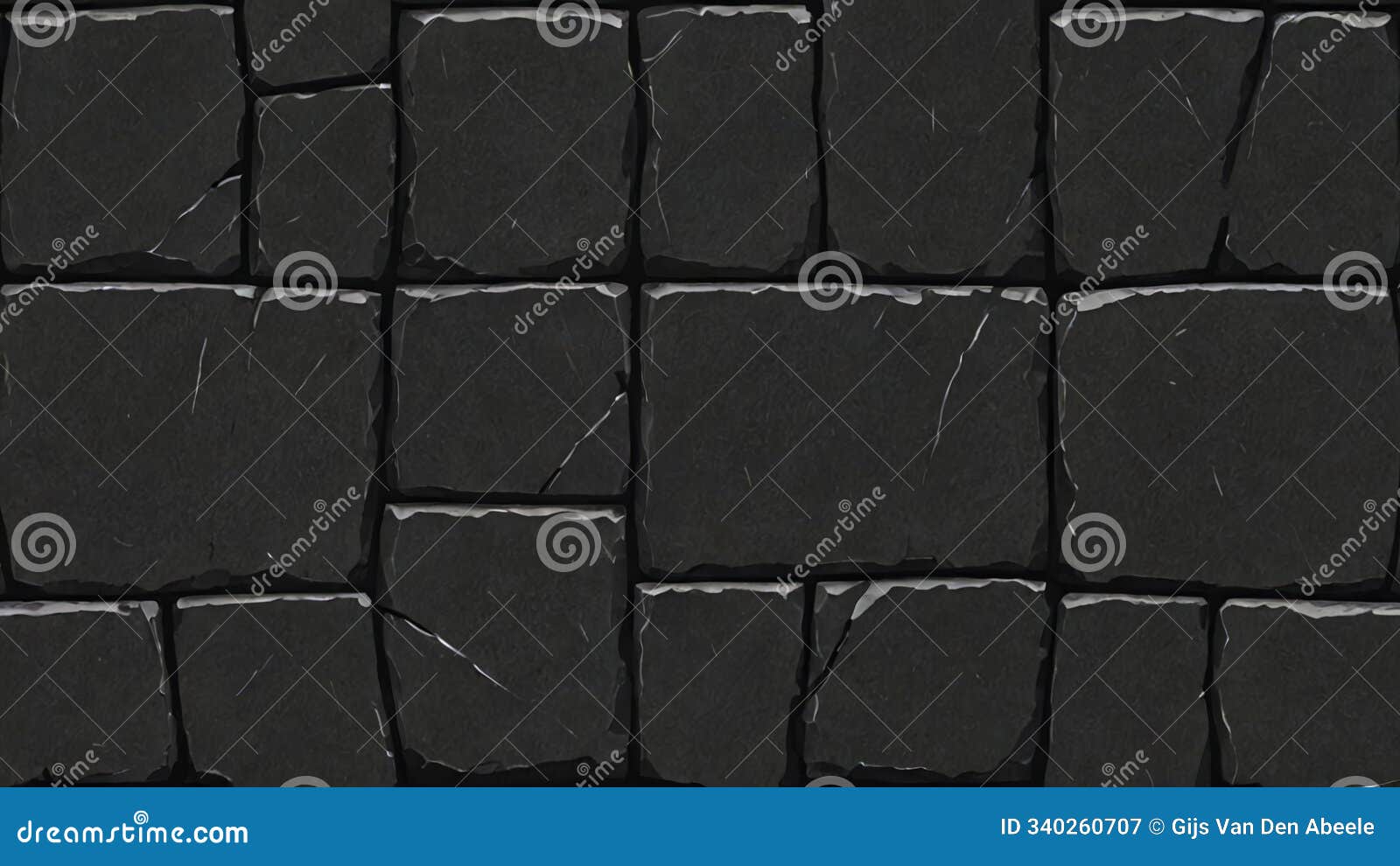 Midnight Marble Seamless Black Granite Texture Stock Illustration ...