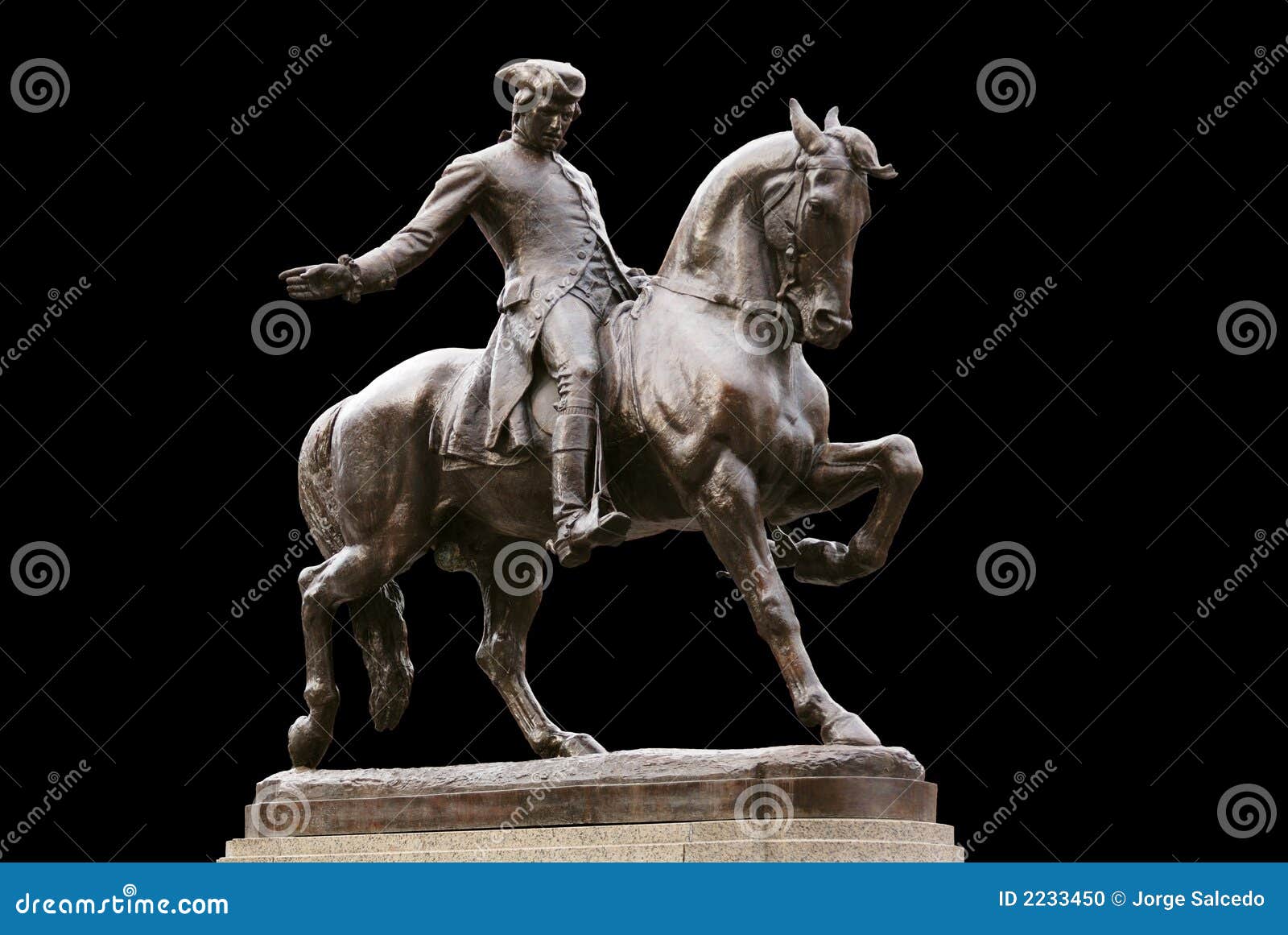 Midnight Ride of Paul Revere Stock Photo - Image of revolution, boston ...