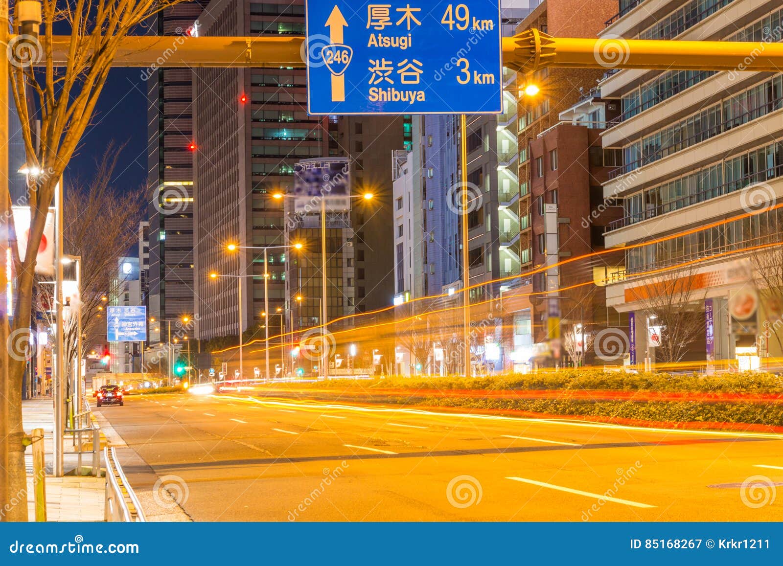 Midnight Road to Shibuya editorial photography. Image of asia - 85168267