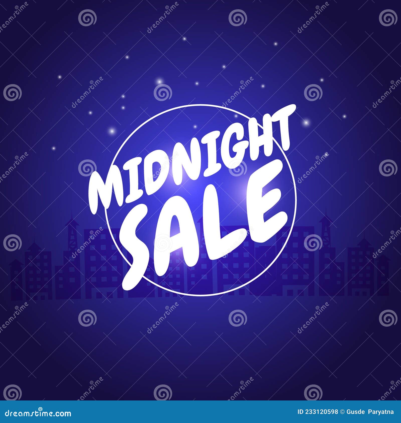Midnight sale logo purple stock vector. Illustration of promotion ...