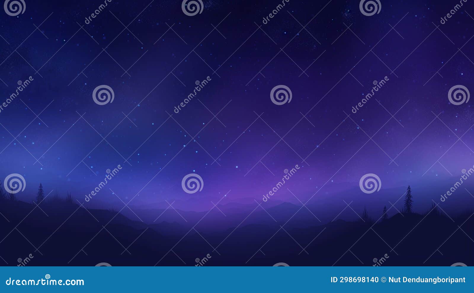 Midnight Sky Dreams Captivating Indigo To Deep Purple Gradient Stock ...