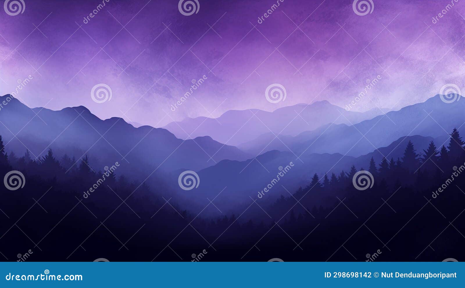Midnight Sky Dreams Captivating Indigo To Deep Purple Gradient Stock ...