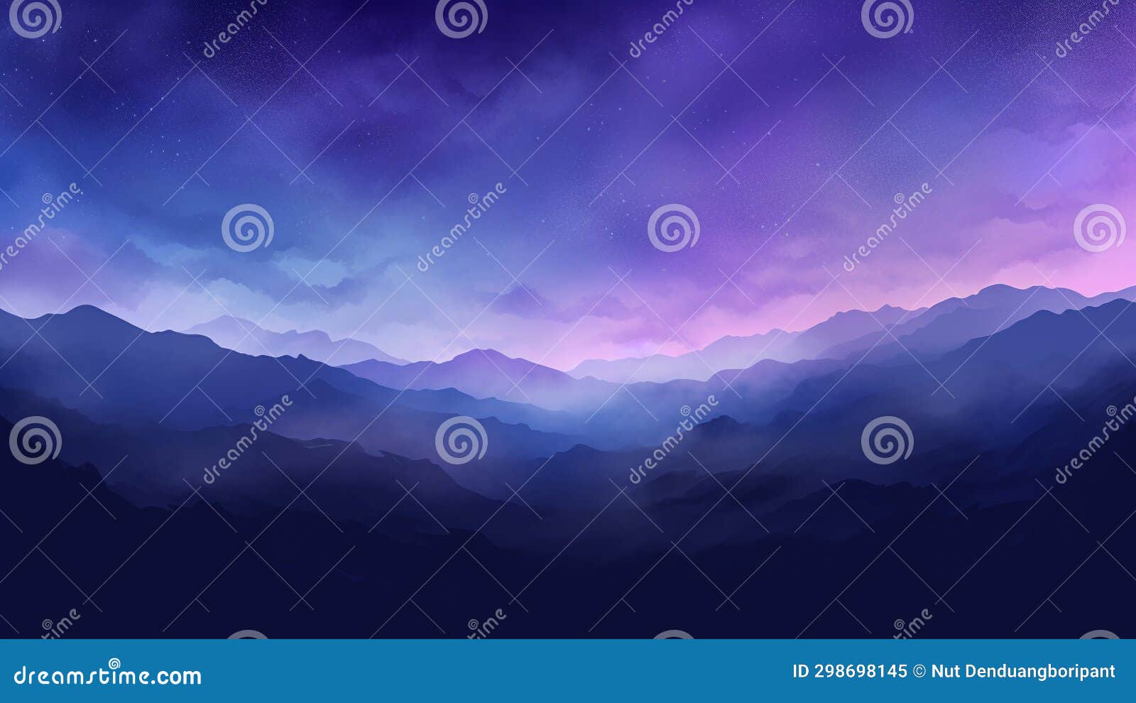 Midnight Sky Dreams Captivating Indigo To Deep Purple Gradient Stock ...