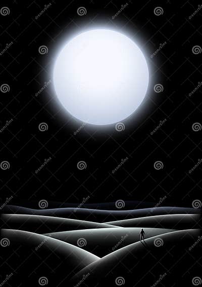 Midnight sun stock vector. Illustration of barren, desert - 12598964