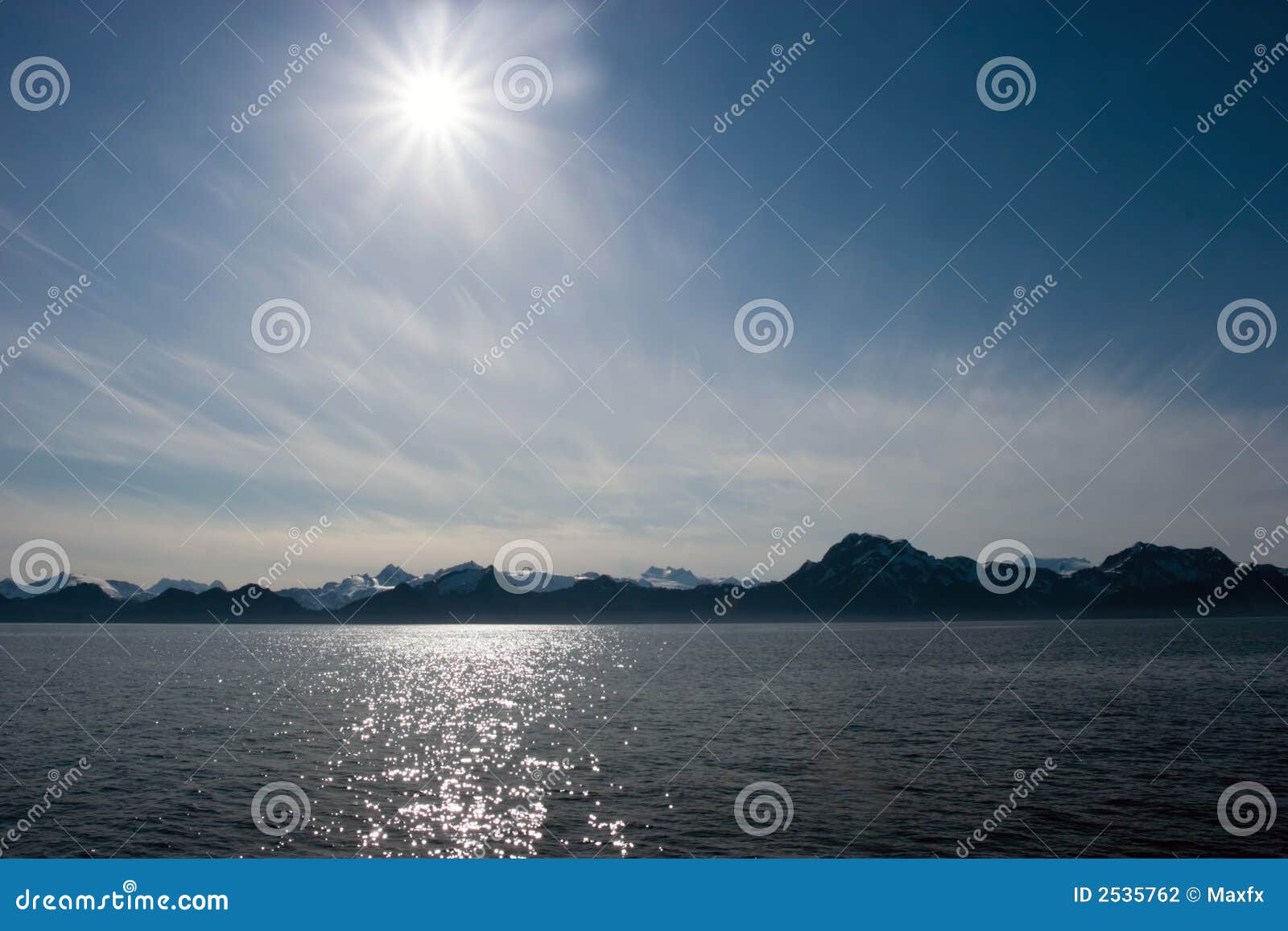 Midnight sun in Alaska stock photo. Image of pacific, seasonal - 2535762
