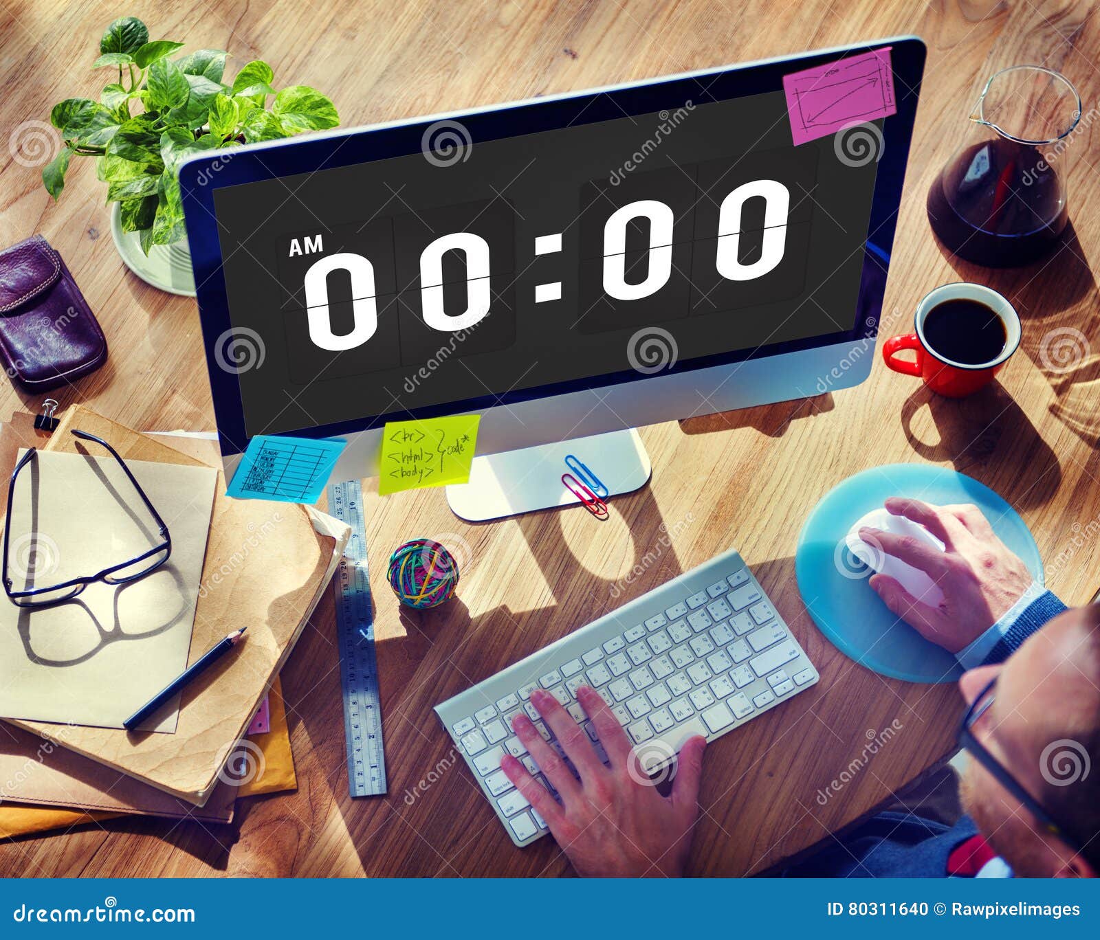 Midnight Time Tomorrow Timing Concept Stock Photo - Image of digital ...