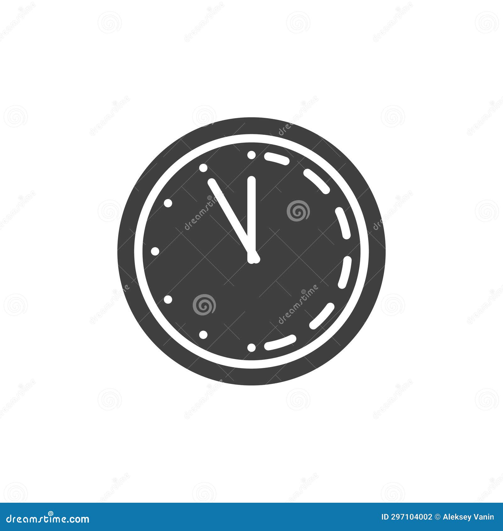 Midnight time vector icon stock vector. Illustration of night - 297104002