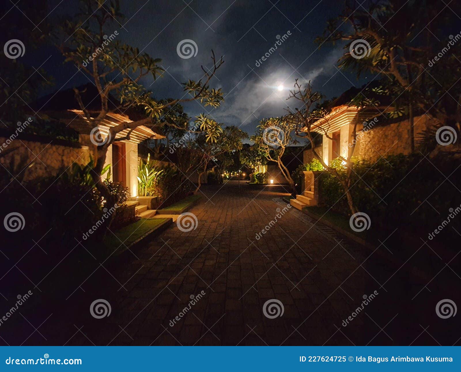 Midnight View in Bali Indonesia Stock Image - Image of view, indonesia ...