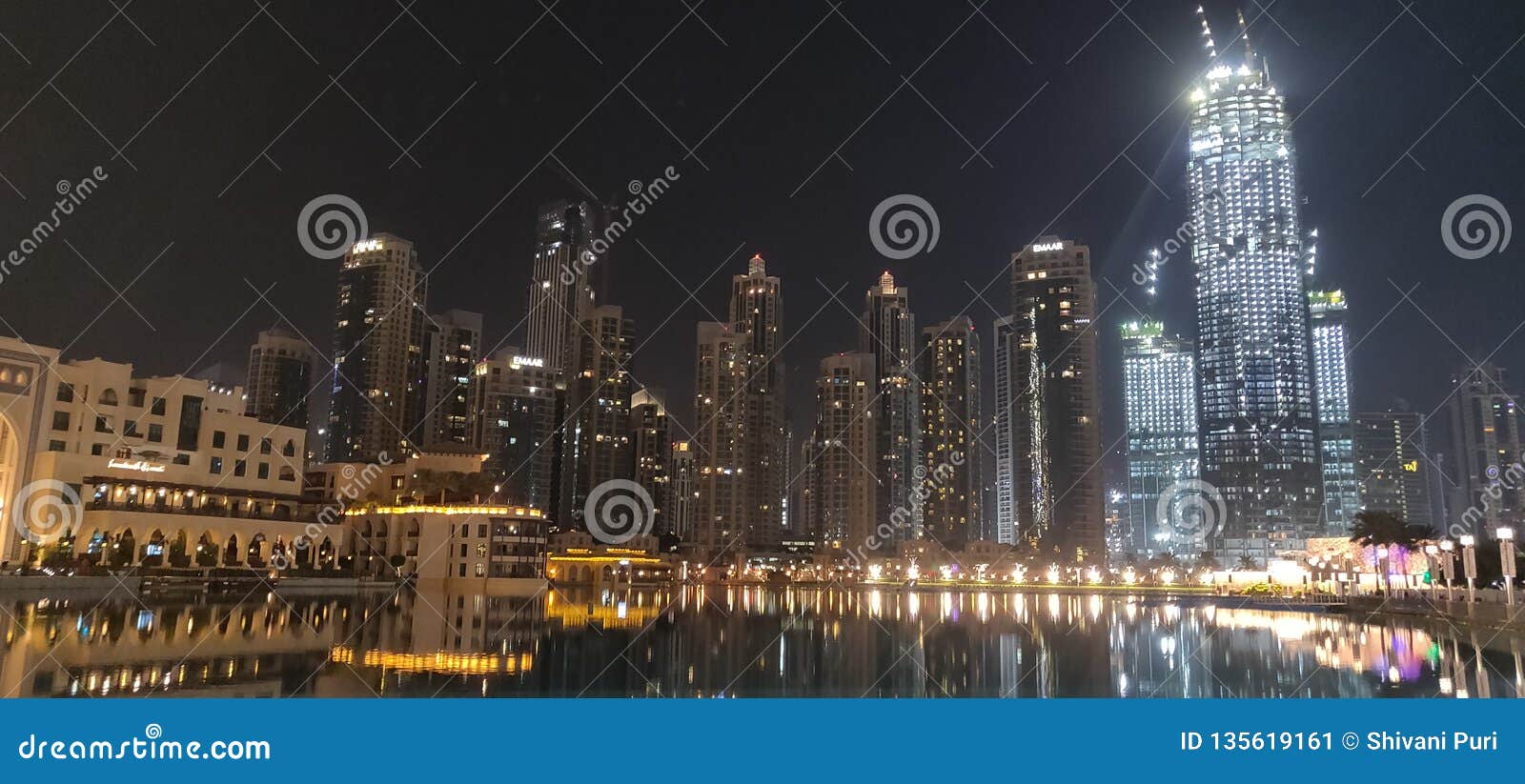 Midnight view of the city stock image. Image of lights - 135619161