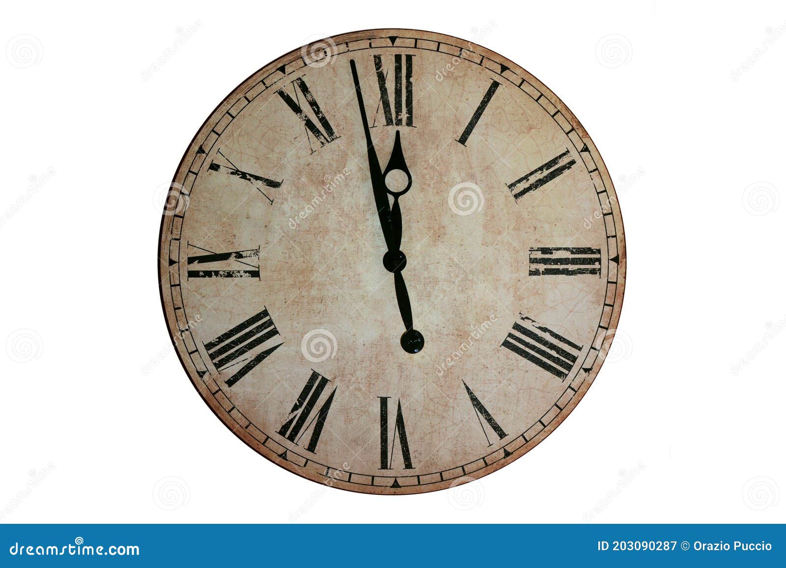 Midnight Wall Clock.Wall Clock that Marks a Few Minutes To Midnight ...