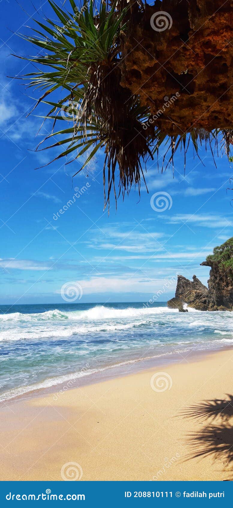 Midodaren Beach Nice and Look a Great Stock Image - Image of nice, wave ...