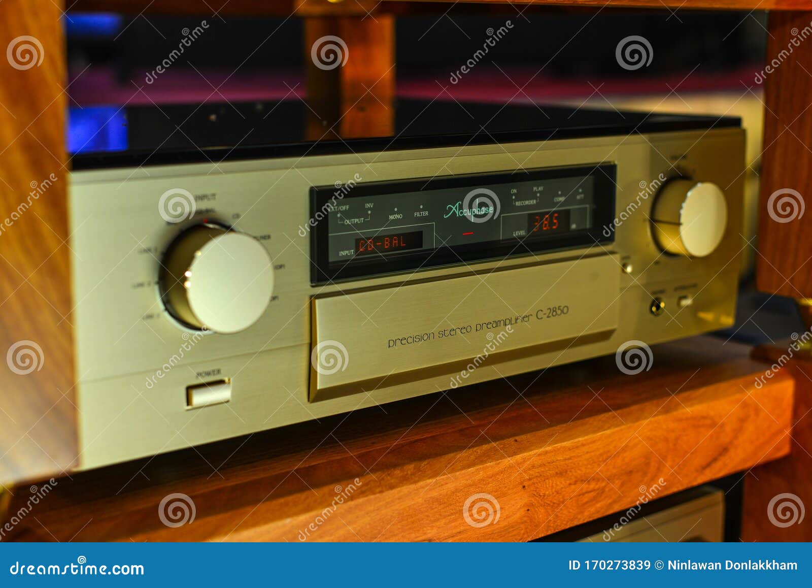 Midrange Hifi System with the Amplifier Editorial Stock Image - Image ...
