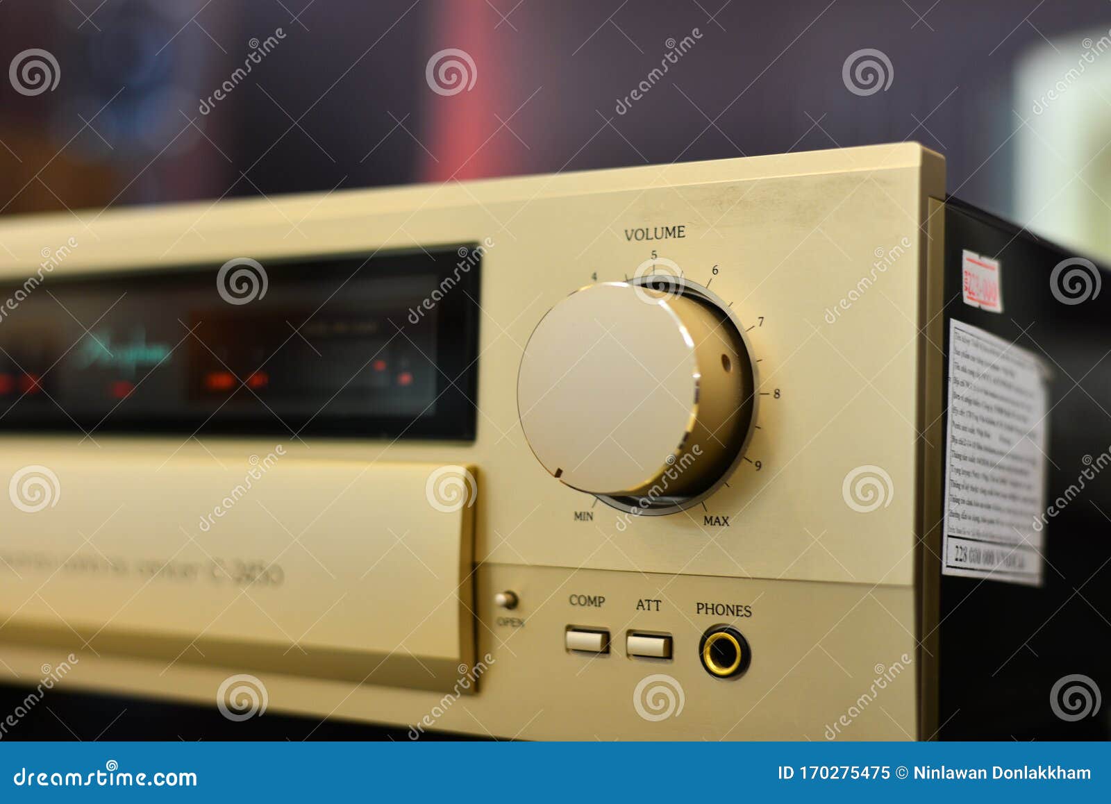 Midrange Hifi System with the Amplifier Editorial Image - Image of ...