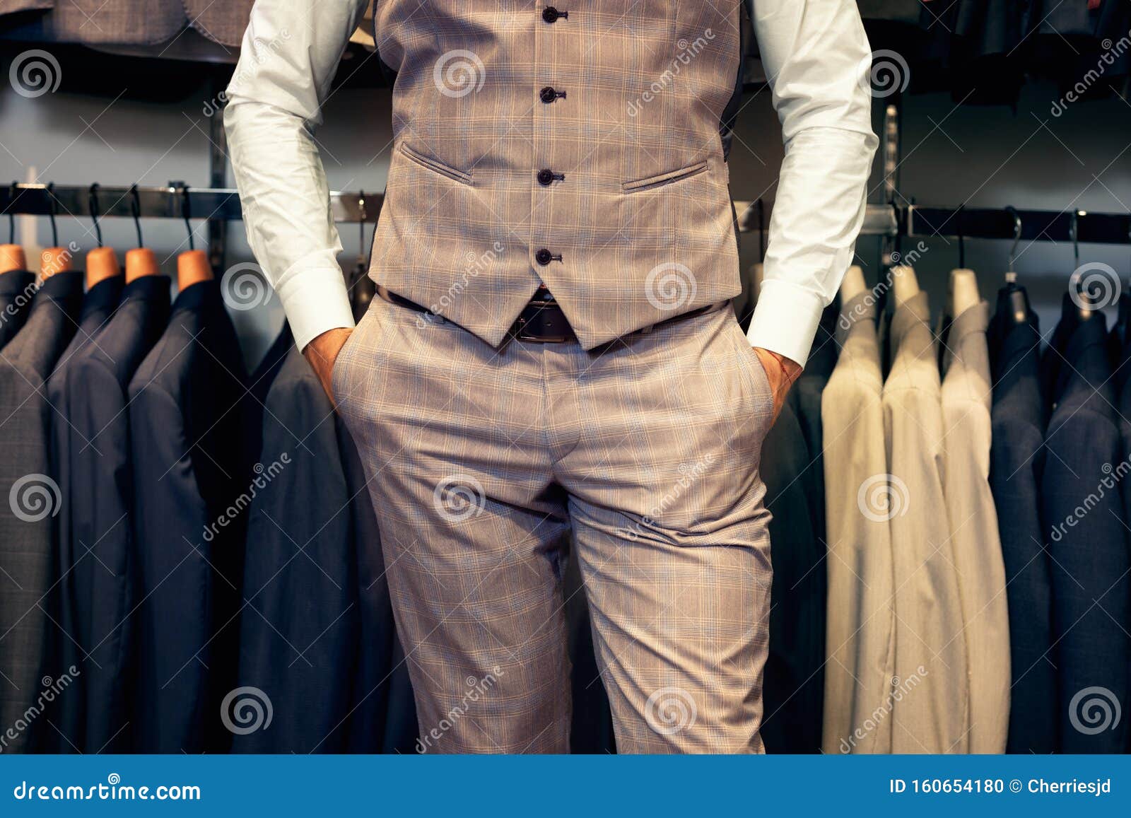 Midsection of man in suit stock photo. Image of clothes - 160654180
