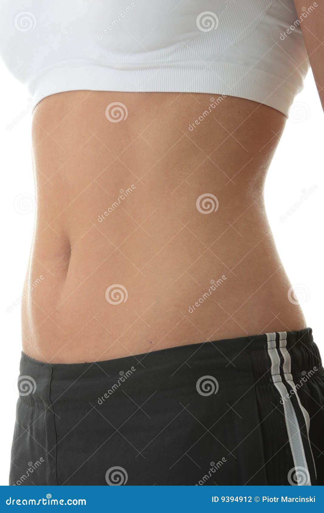 Midsection of a Physically Fit Young Woman Stock Photo - Image of ...