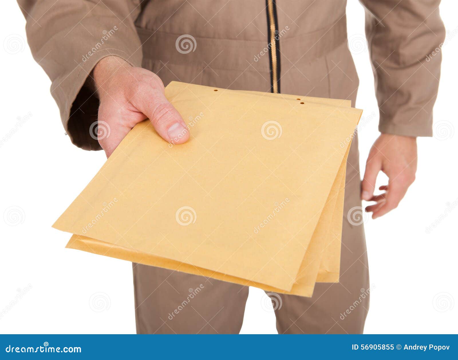 Postman Holding A Letter Royalty-Free Stock Photo | CartoonDealer.com ...