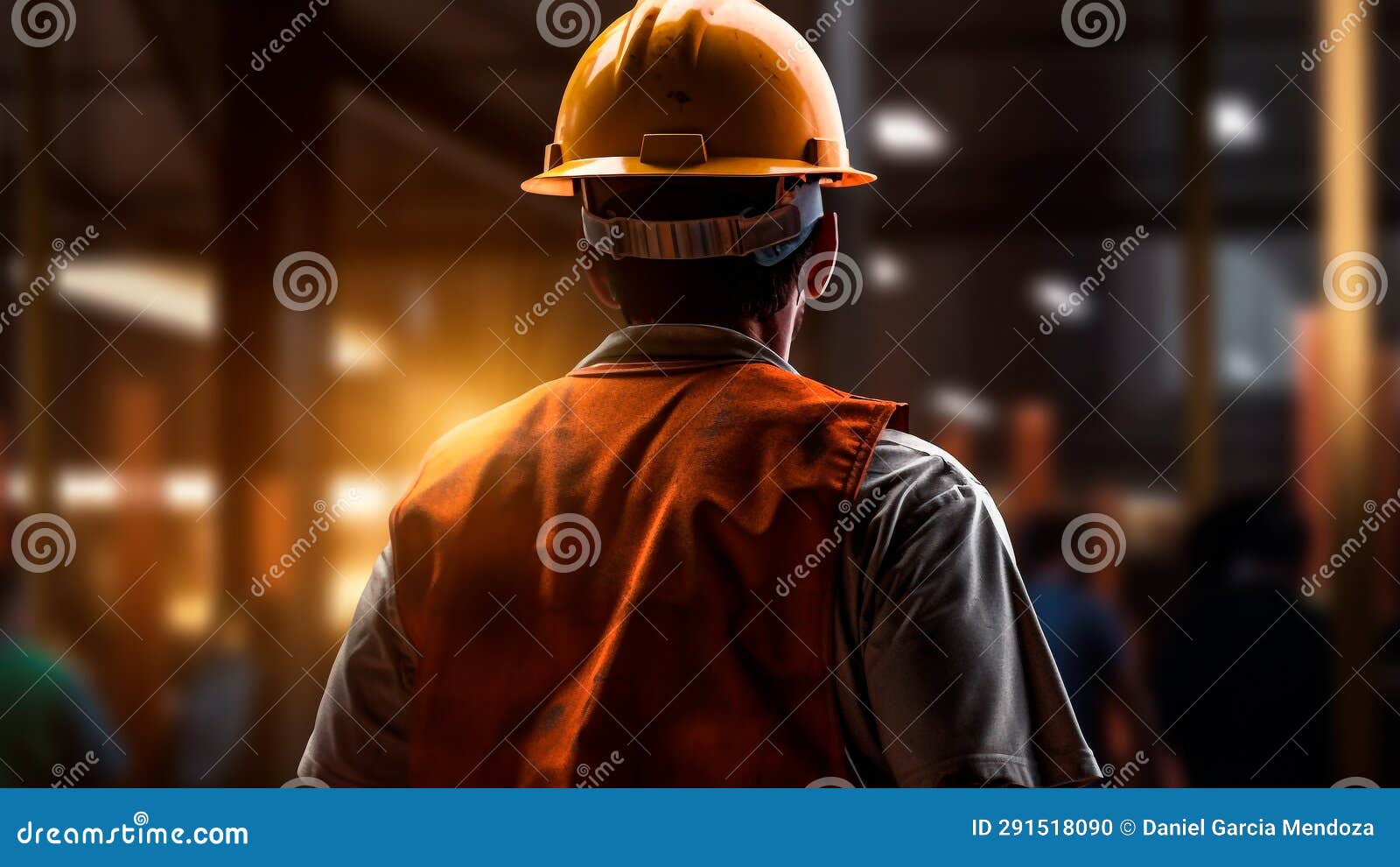 Dynamic Construction Vision Double Exposure Combines Architecture ...