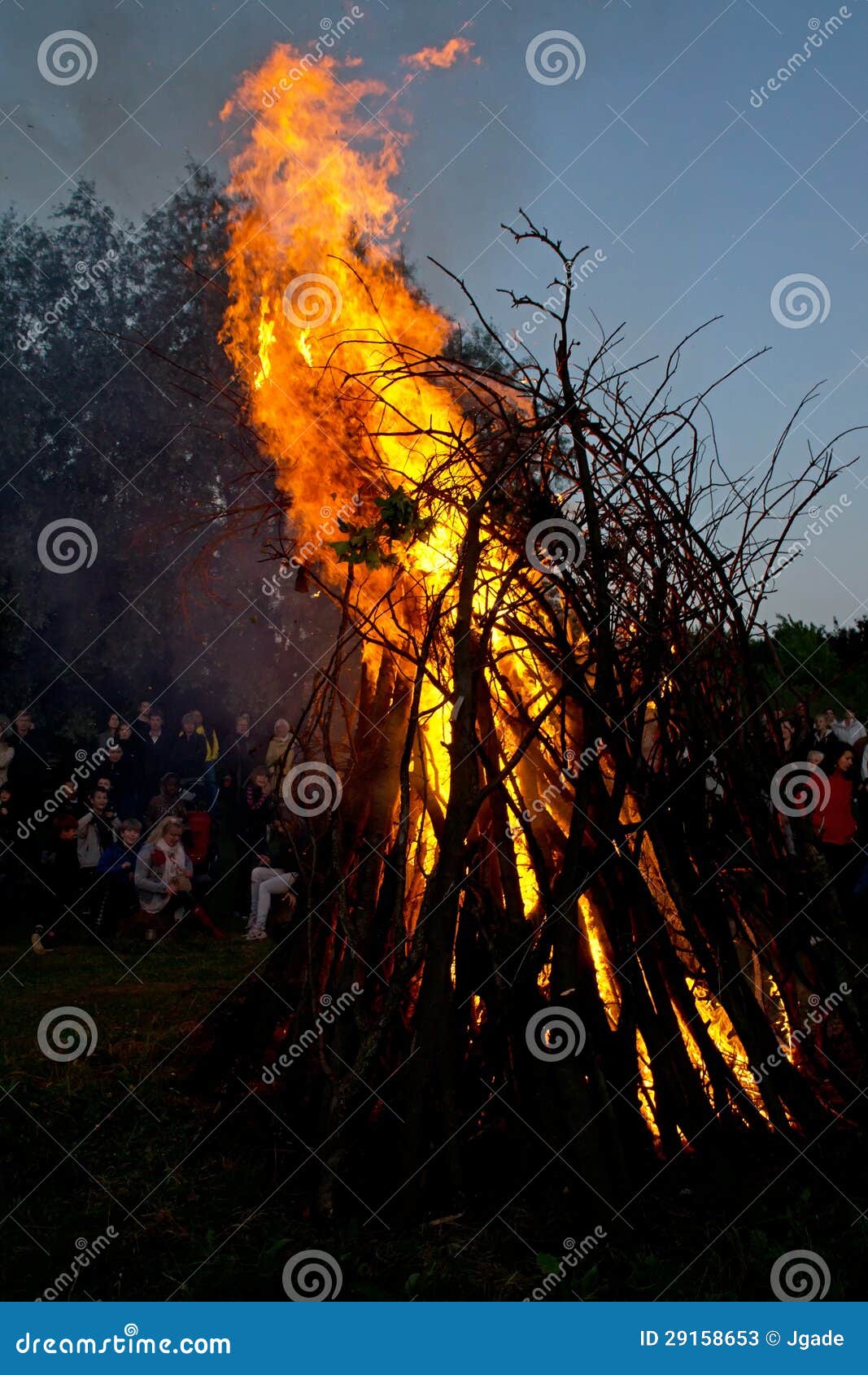 Midsummer bon fire editorial stock photo. Image of hans - 29158653