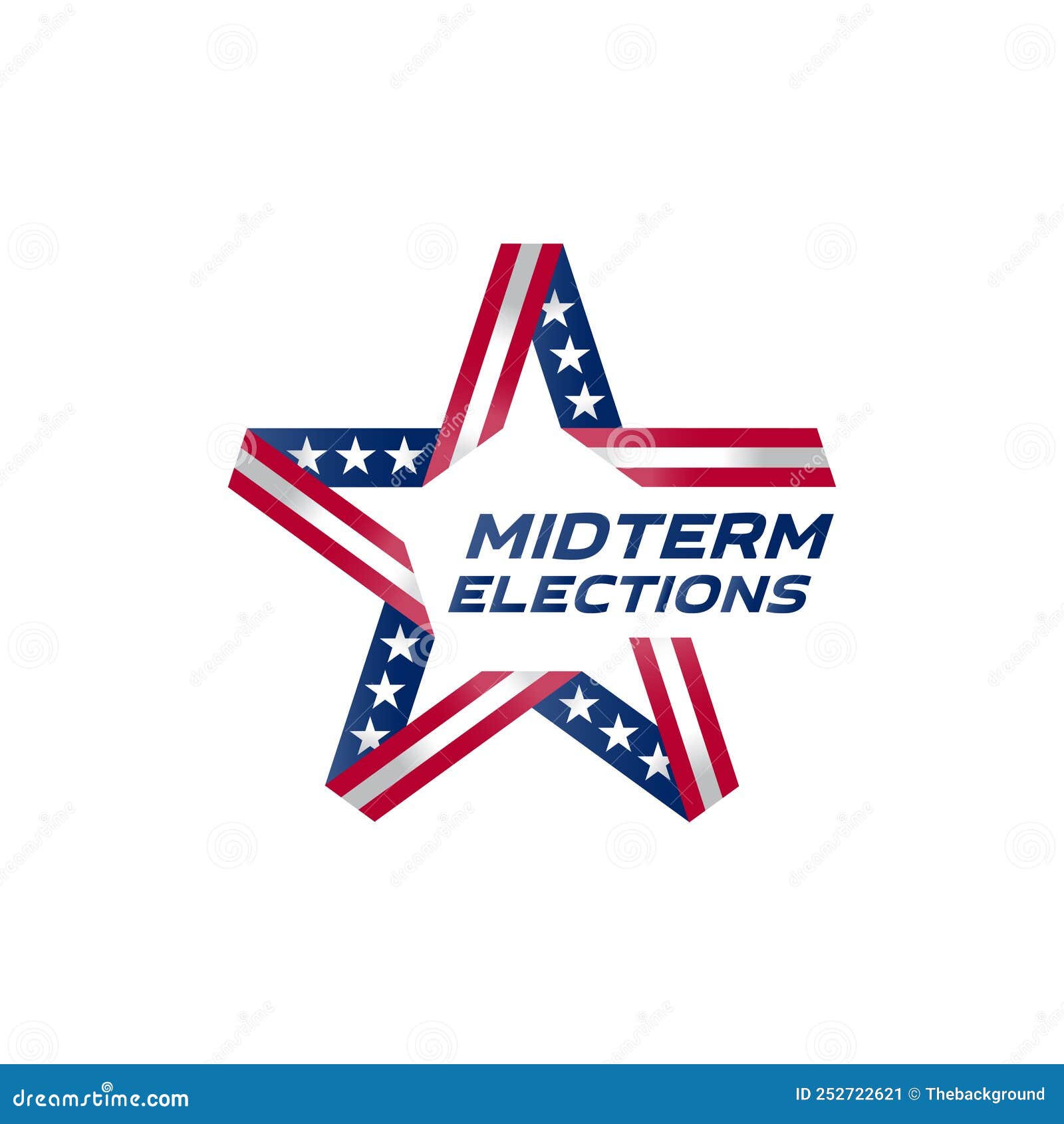 Midterm Elections in US. the Original Poster for the Election Campaign ...