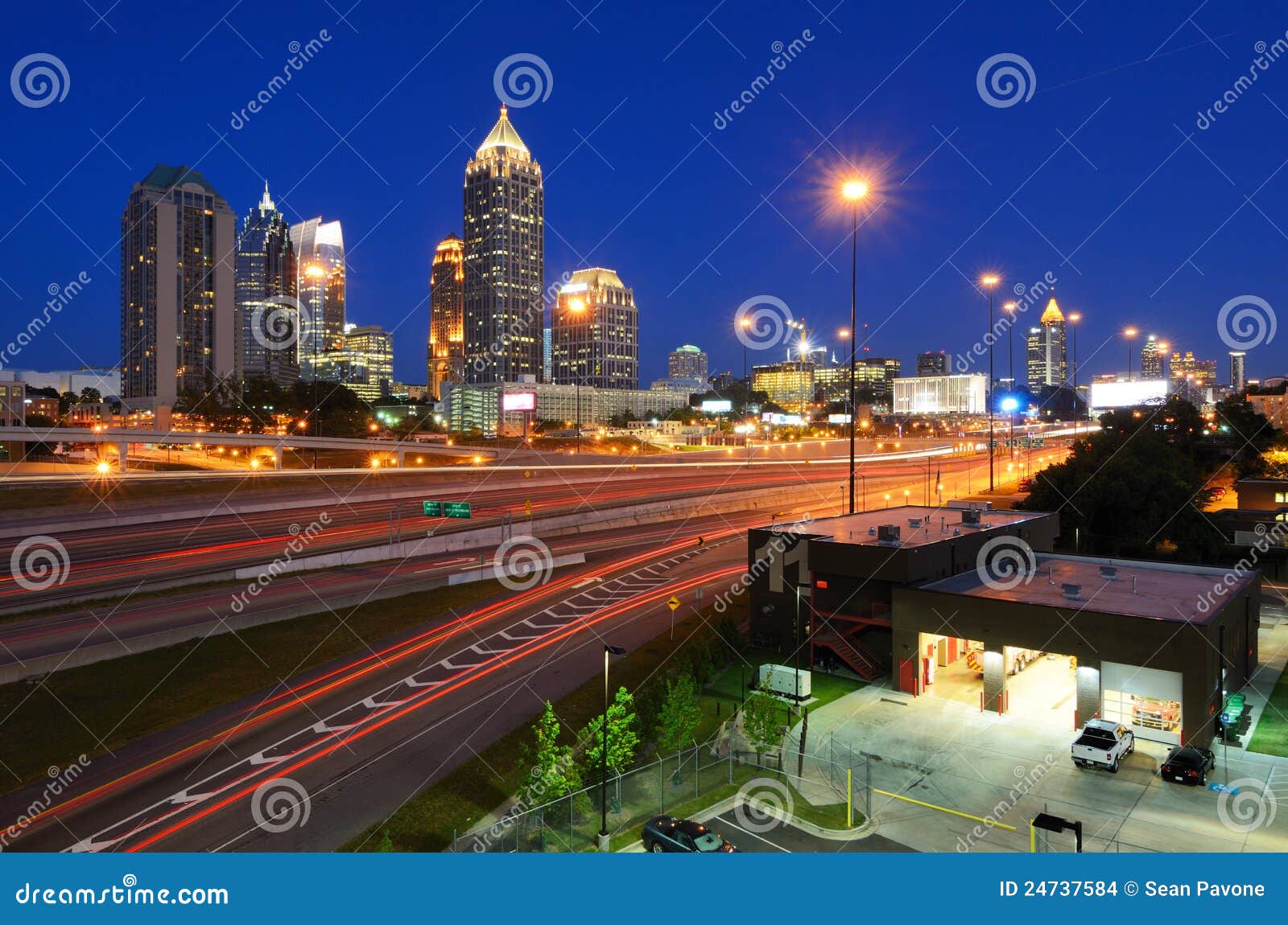 Midtown Atlanta stock photo. Image of offices, metropolis - 24737584
