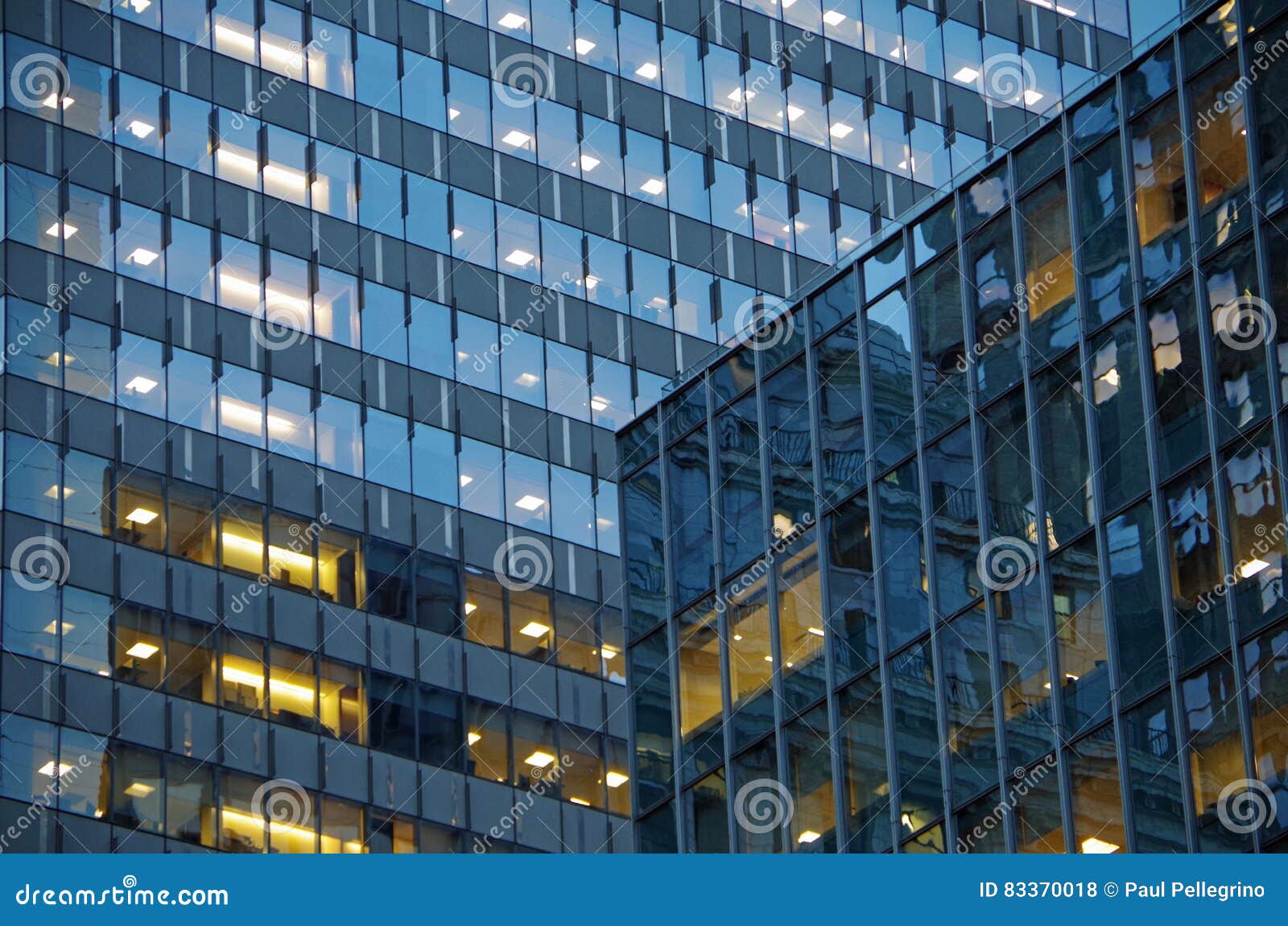 Midtown Manhattan Architectural Background Stock Photo - Image of ...