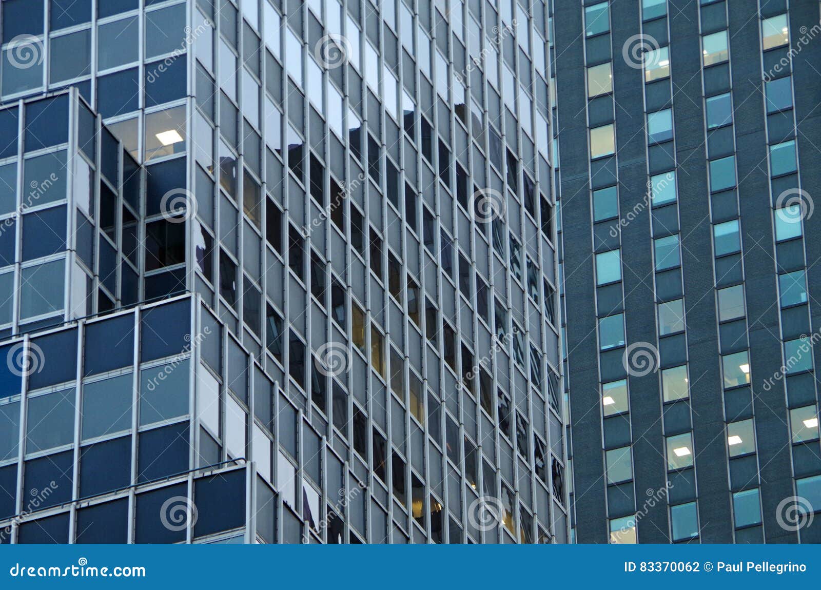 Midtown Manhattan Architectural Background Stock Photo - Image of ...