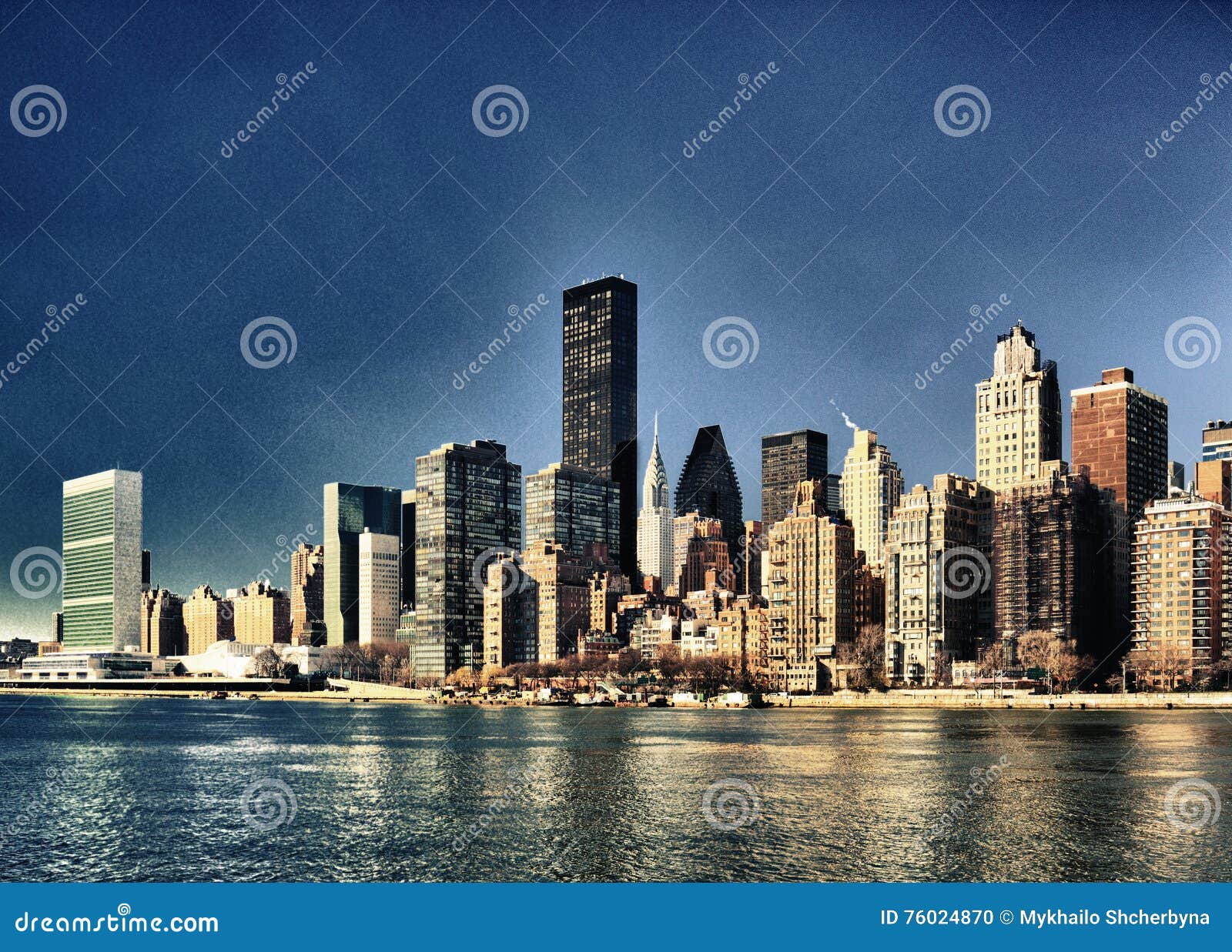Midtown Manhattan - Imagen De HDR Foto de archivo - Imagen de cielo ...