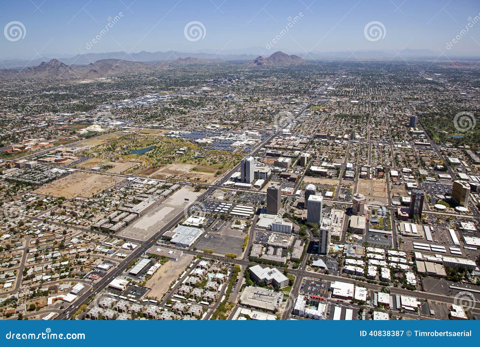 Midtown Skyline stock image. Image of central, real, mountains - 40838387