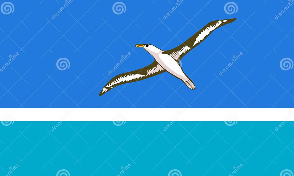 Midway Flag Illustration. State Flag of Midway Stock Illustration ...