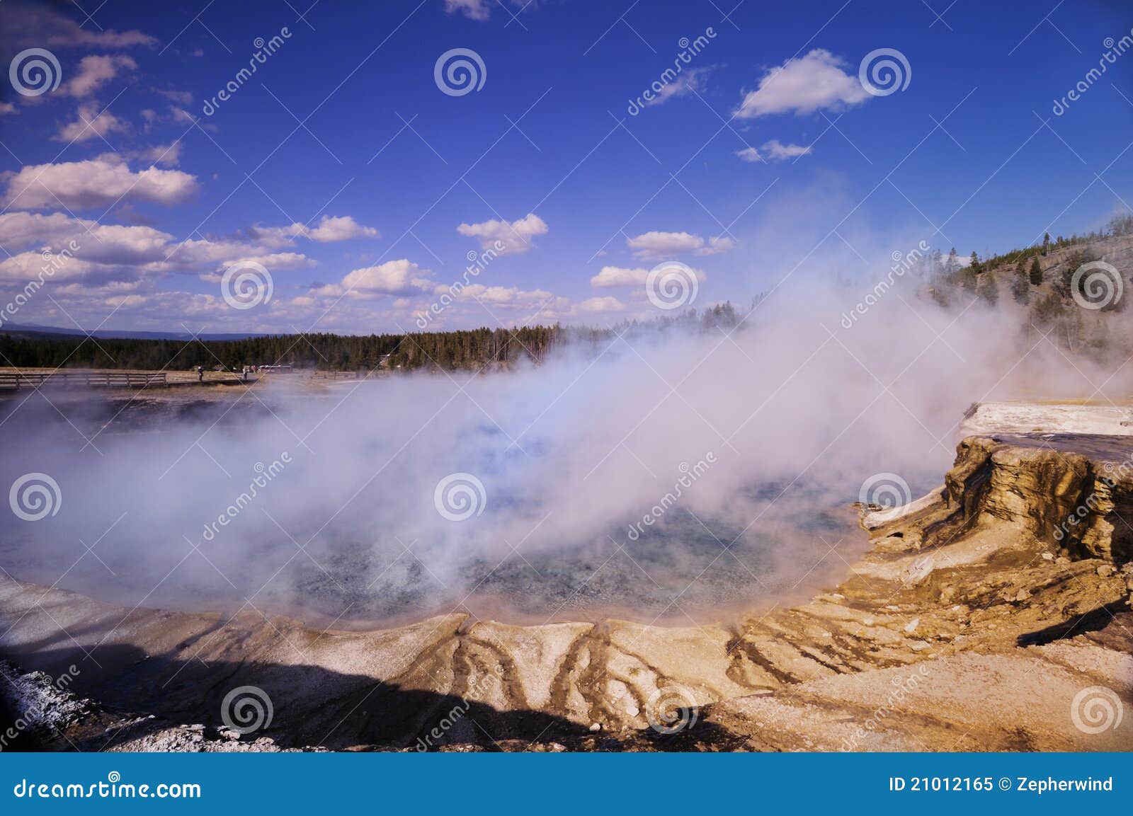 Midway Geyser Basin stock image. Image of yellowstone - 21012165