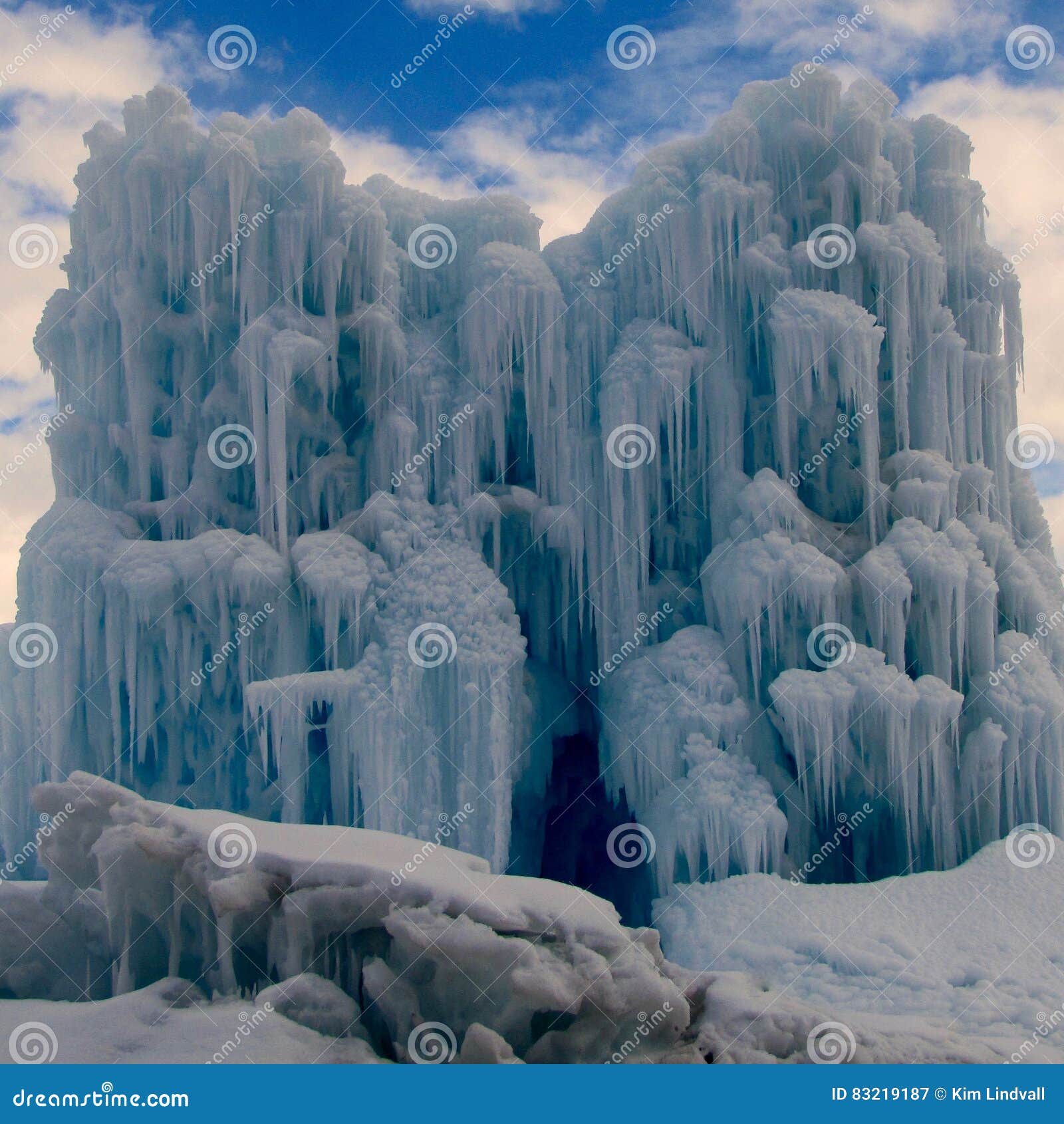 Midway Ice Castles stock image. Image of destination - 83219187