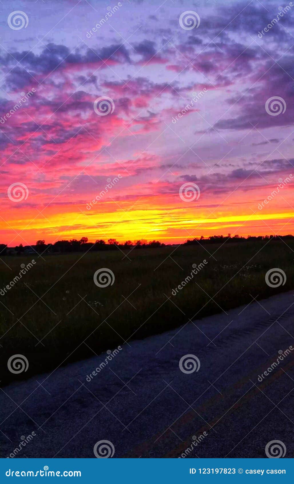 Midwest Colors stock image. Image of midwestern, sunset - 123197823